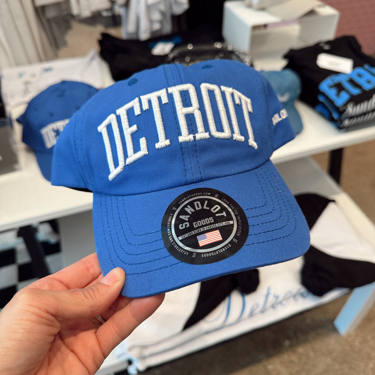Detroit Puffy Arched Embroidered Dad Hat – Kiloh + Co.