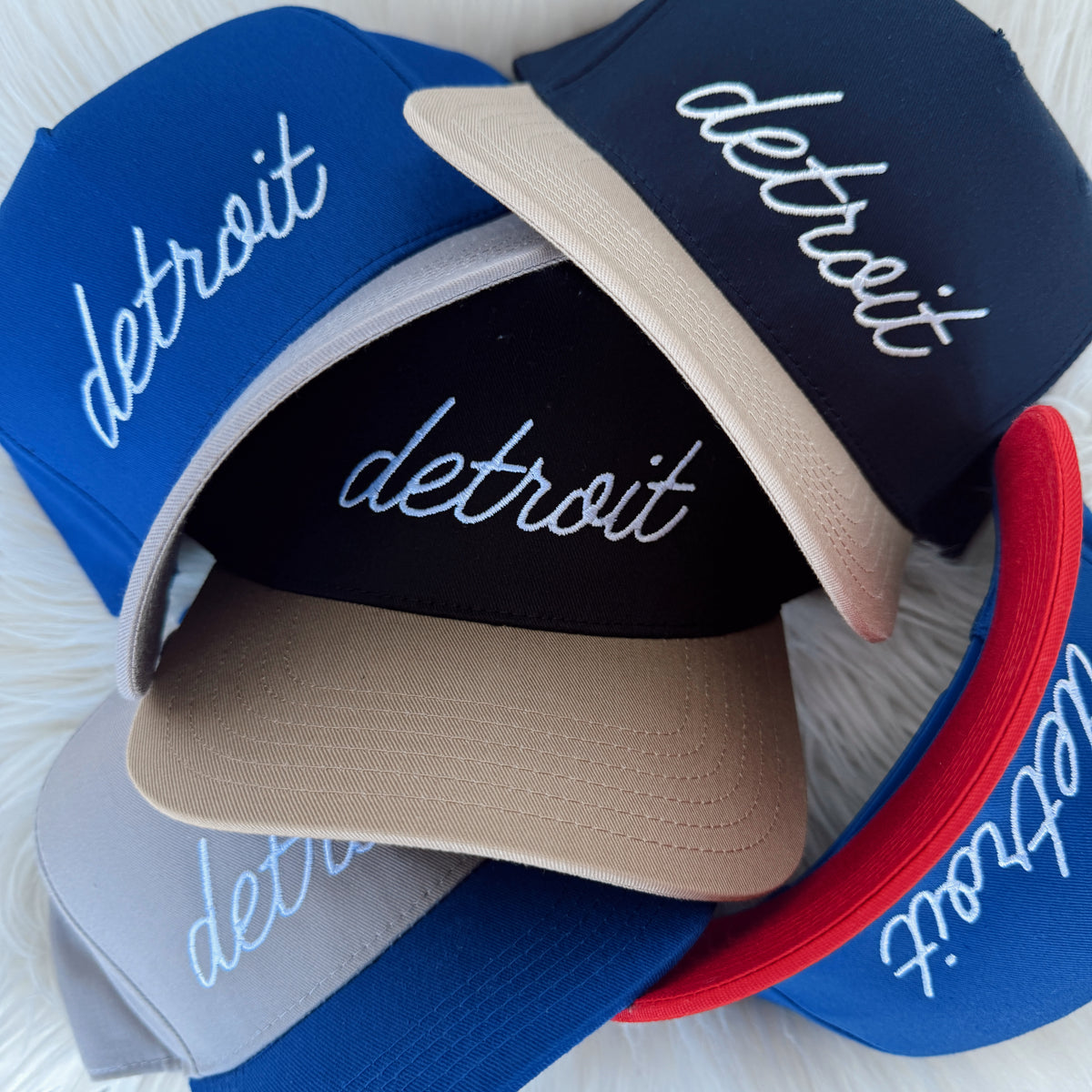 Detroit Script Blue Game Day Embroidered Hat – Kiloh + Co.
